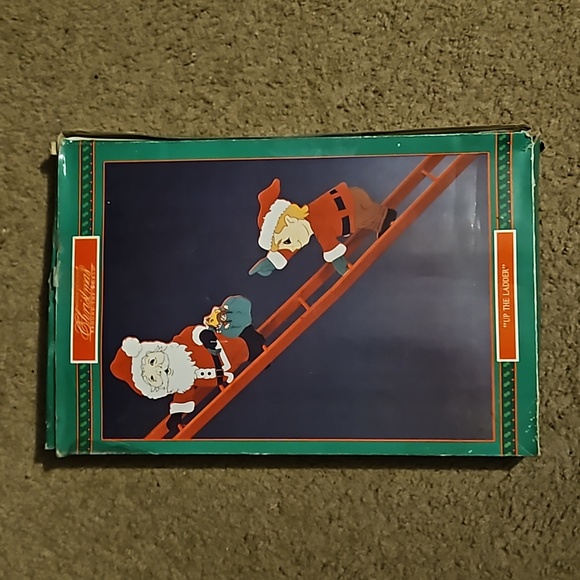 Other | Holiday | House Of Lloyd Christmas Around The World Up The Ladder Wood Santa Elf 991 Vtg ...